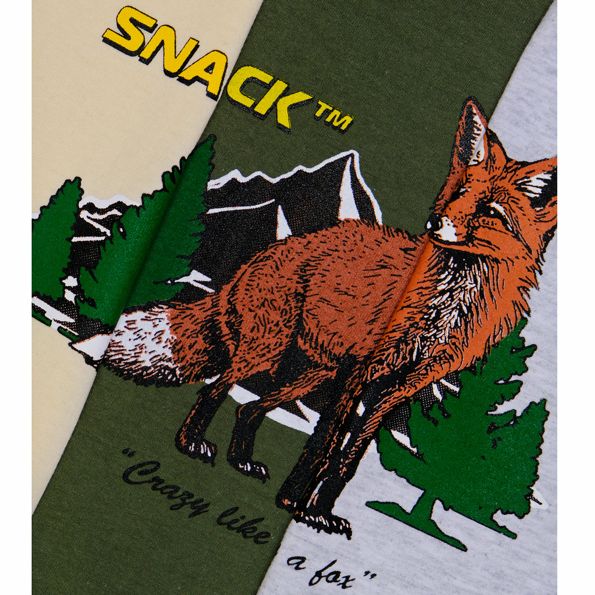 CRAZY LIKE A FOX TEE - CREAM – Snack Skateboards