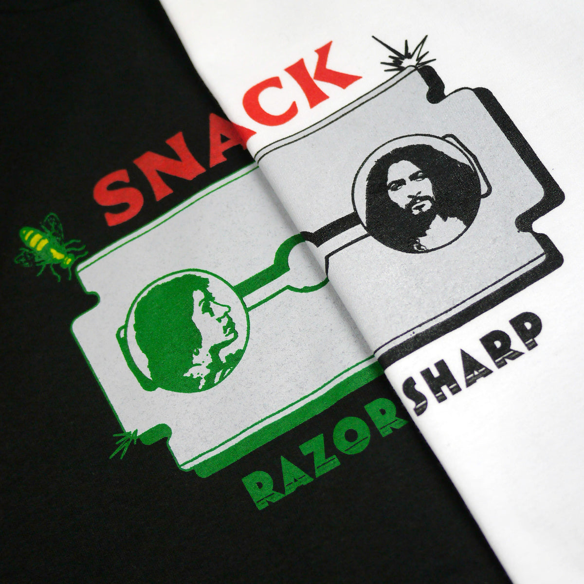 RAZOR SHARP TEE - BLACK – Snack Skateboards