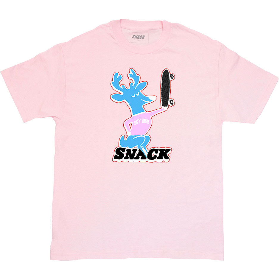 SKY HIGH TEE - PINK – Snack Skateboards